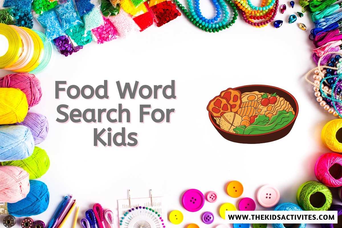 Food Word Search For Kids