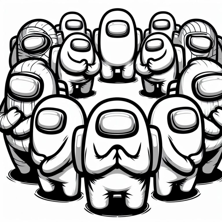 among us colouring